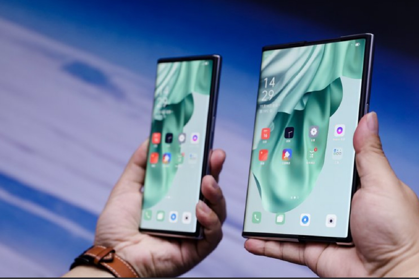Oppo、拡張可能な画面を備えたコンセプト携帯電話を発表