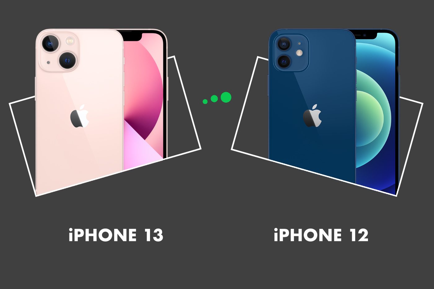 iPhone 13 と iPhone 12: 比較と違い - 世界の顔