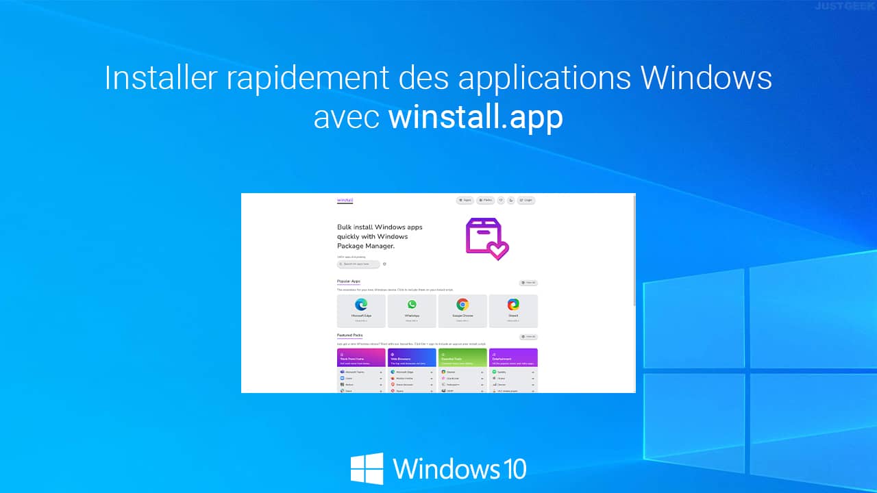 WingetとWinstall.Appを使用して複数のアプリケーションをインストールします10