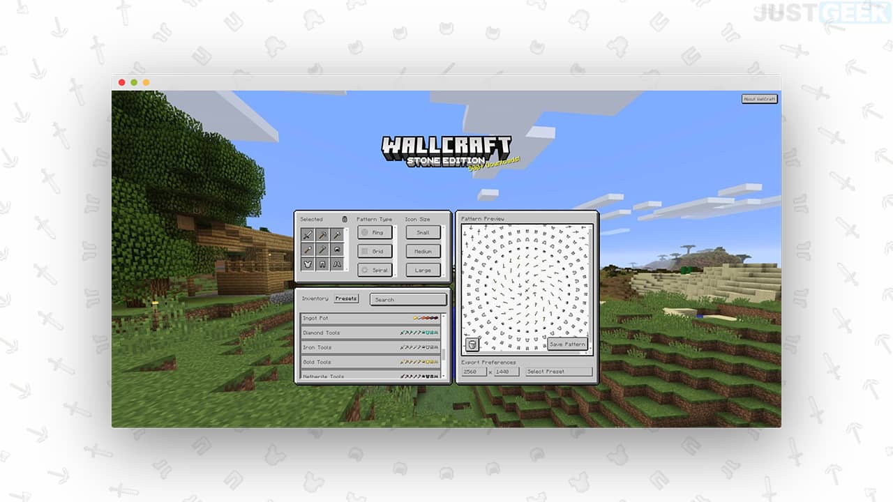Wallcraft：Minecraftをテーマに背景画像を作成します