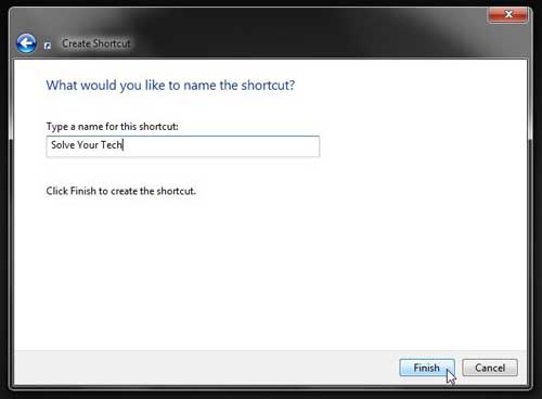 Windows 7 で Web サイトのデスクトップ ショートカットを作成する方法 - 世界の顔