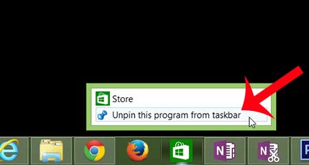 Windows 8 タスクバーから App Store アイコンを削除する方法 - 世界の顔