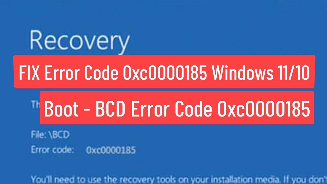 Windows 11/10 のエラー コード 0xc0000185 の解決策 – BCD の修復 - 世界の顔