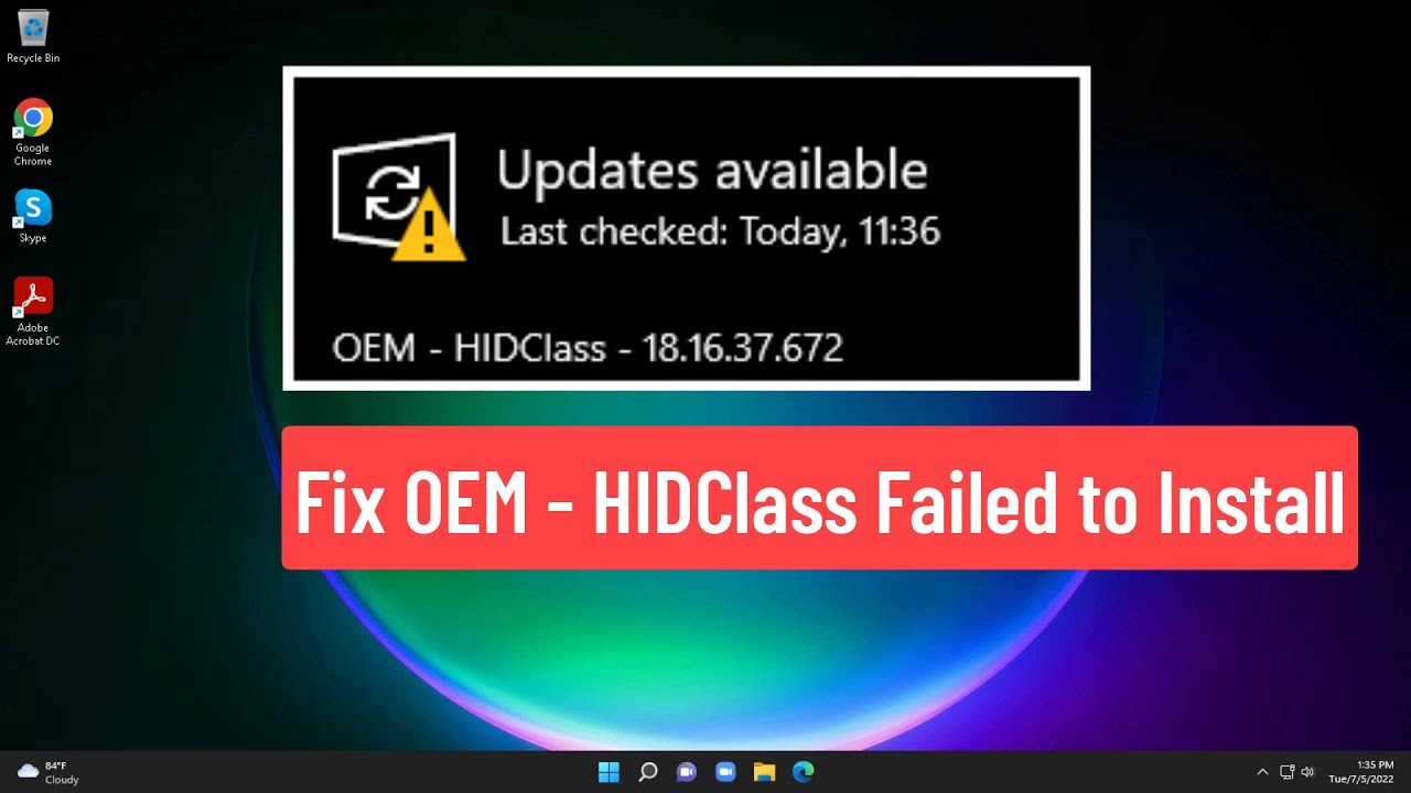 Windows 11/10 での OEM HIDClass インストール エラー 18.16.37.672 の解決策 - 世界の顔