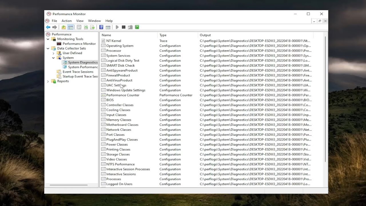 Perfmon を使用して Windows でシステム正常性レポートを生成する [チュートリアル] - 世界の顔