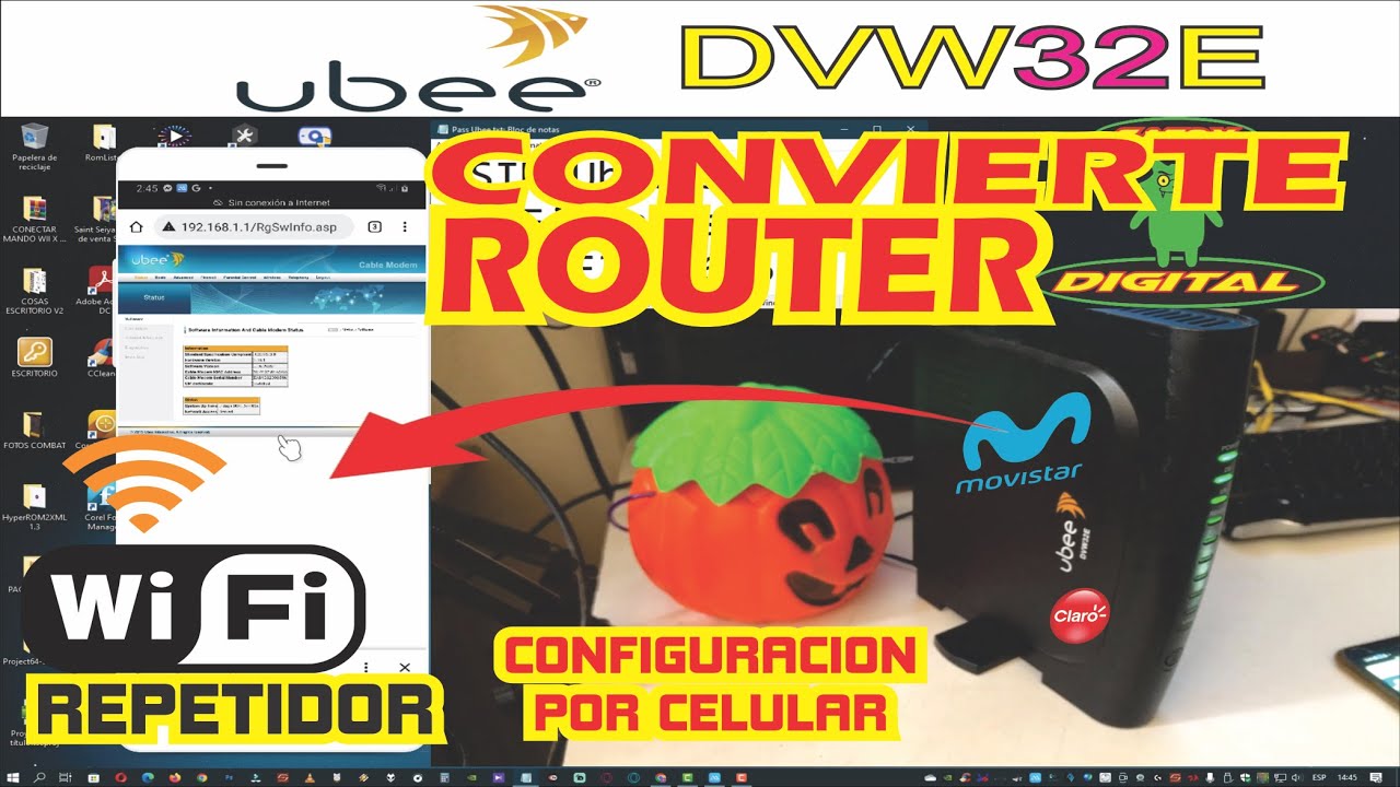 ubee dvw32e movistar ペルールーターを設定する方法 - 世界の顔