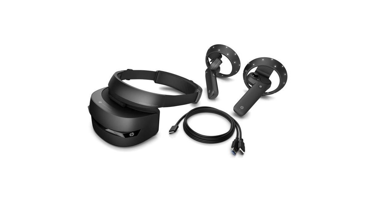 良い計画：HP VR1000仮想現実ヘッドセットとDartyで250ユーロ未満の2つのコントローラー - 世界の顔